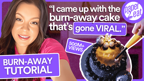 Viral Burn-Away Cake Trend Creator Teaches You How to Make It | Denise ...