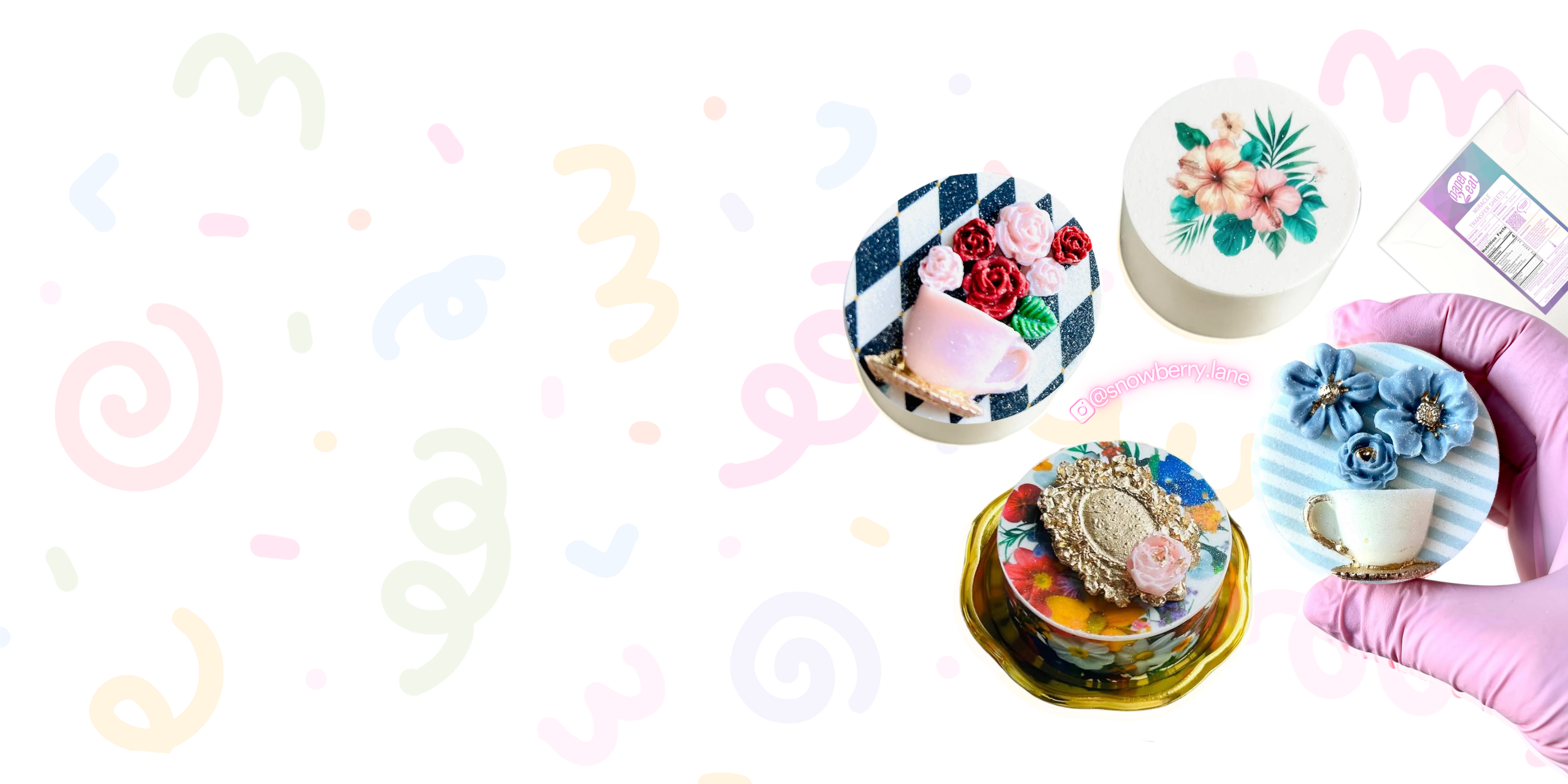 Miracle Transfer Sheets - Design on Chocolate, Meringue, Isomalt & More ...