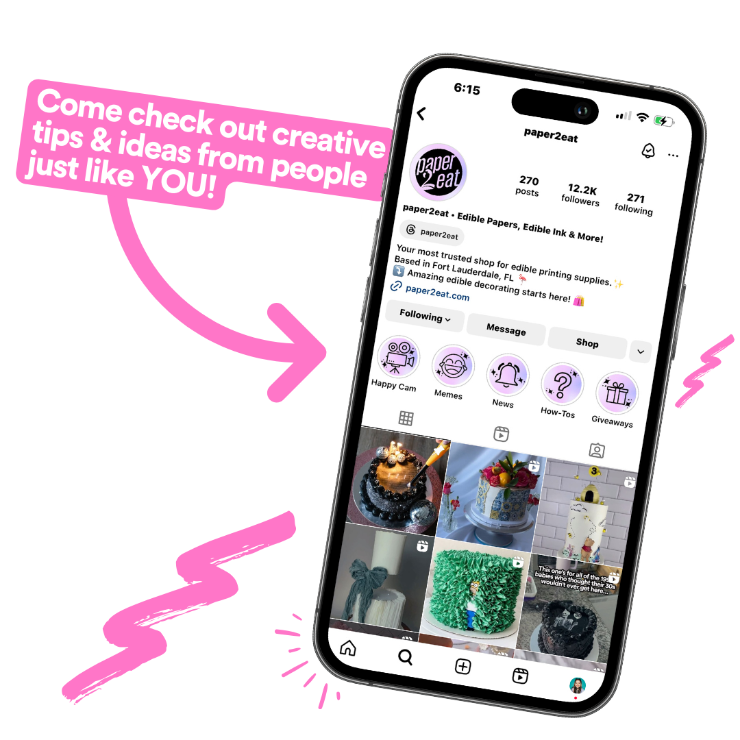 paper2eat.com Premium Edible Papers, Edible Inks & Edible Printing