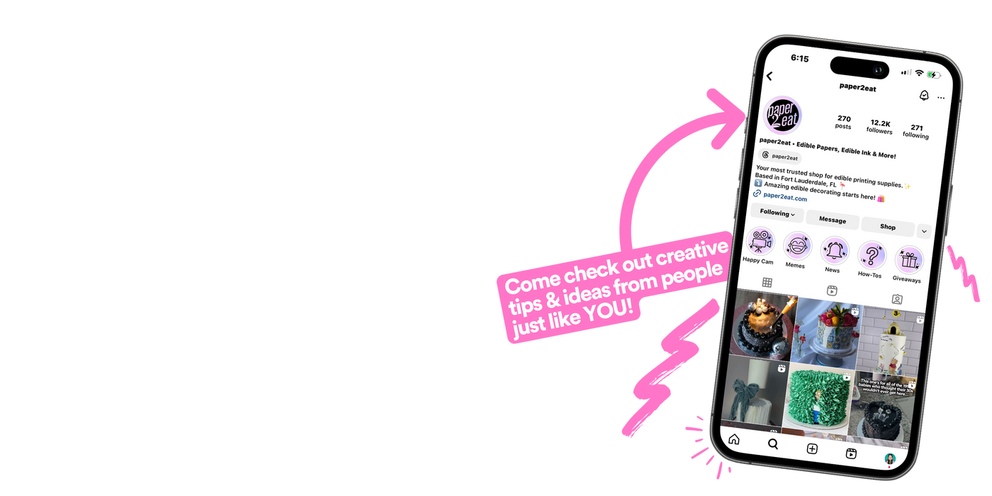 paper2eat.com Premium Edible Papers, Edible Inks & Edible Printing